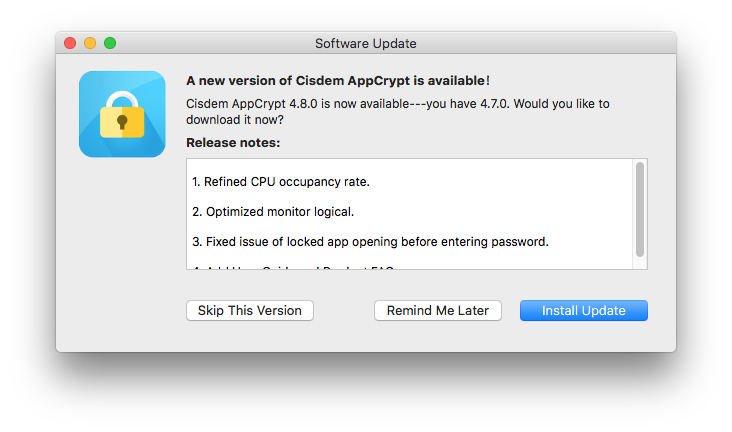Cisdem AppCrypt User Guide